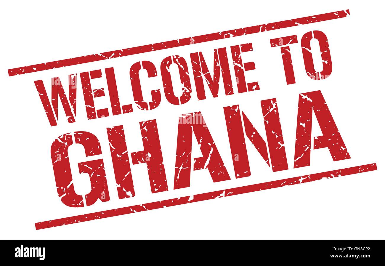 welcome to Ghana stamp Stock Vector Image & Art - Alamy