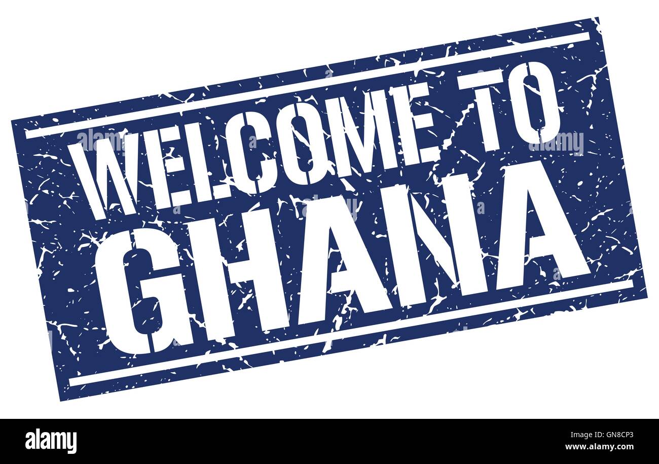 welcome to Ghana stamp Stock Vector Image & Art - Alamy