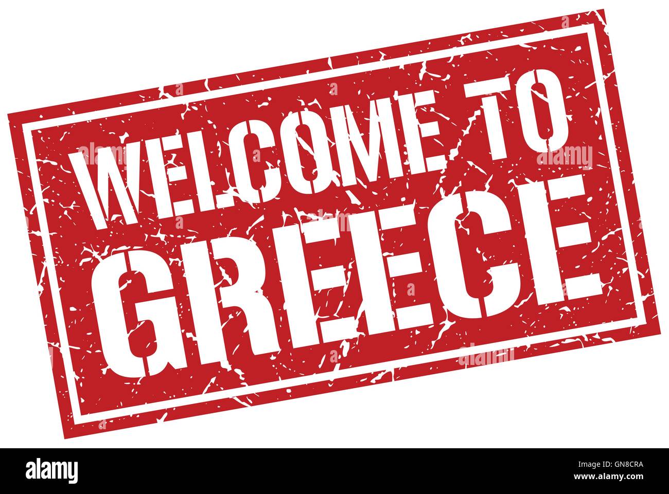 welcome to Greece stamp Stock Vector Image & Art - Alamy