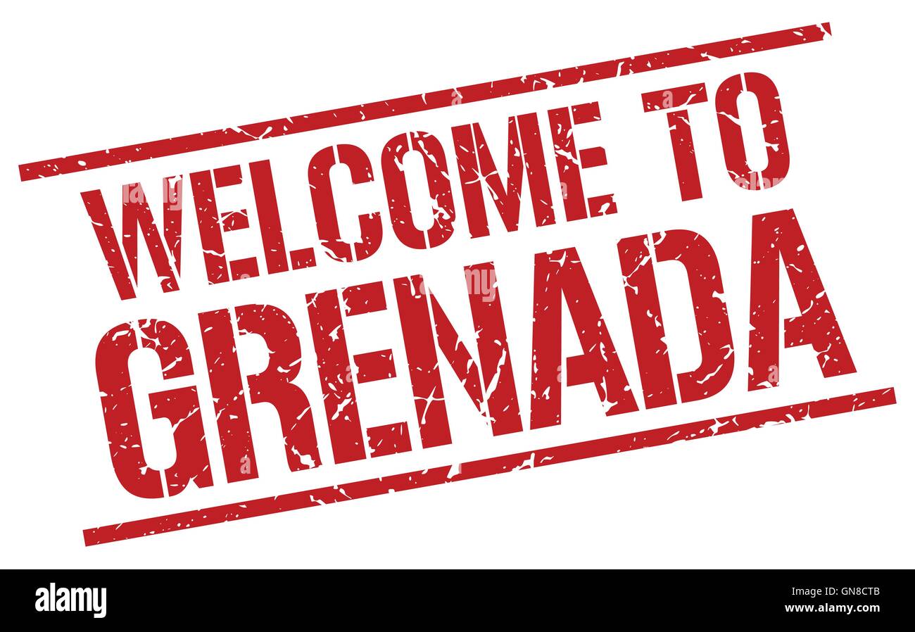 welcome to Grenada stamp Stock Vector Image & Art - Alamy
