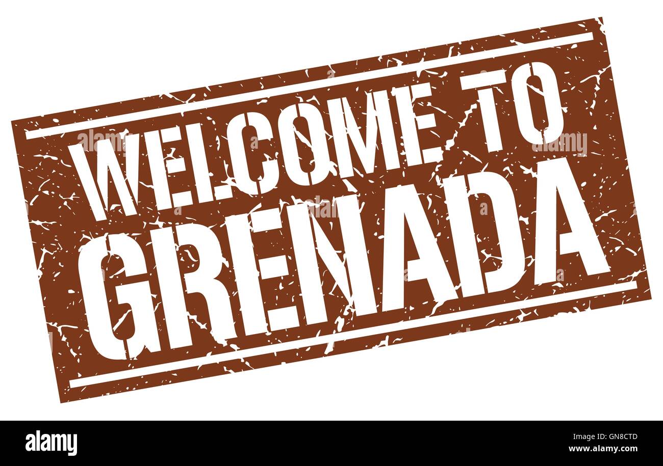welcome to Grenada stamp Stock Vector Image & Art - Alamy