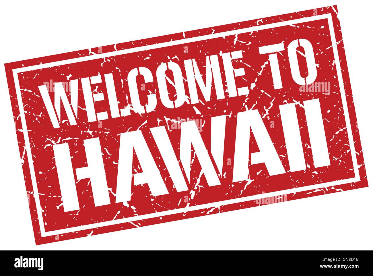 welcome to Hawaii stamp Stock Vector Image & Art - Alamy