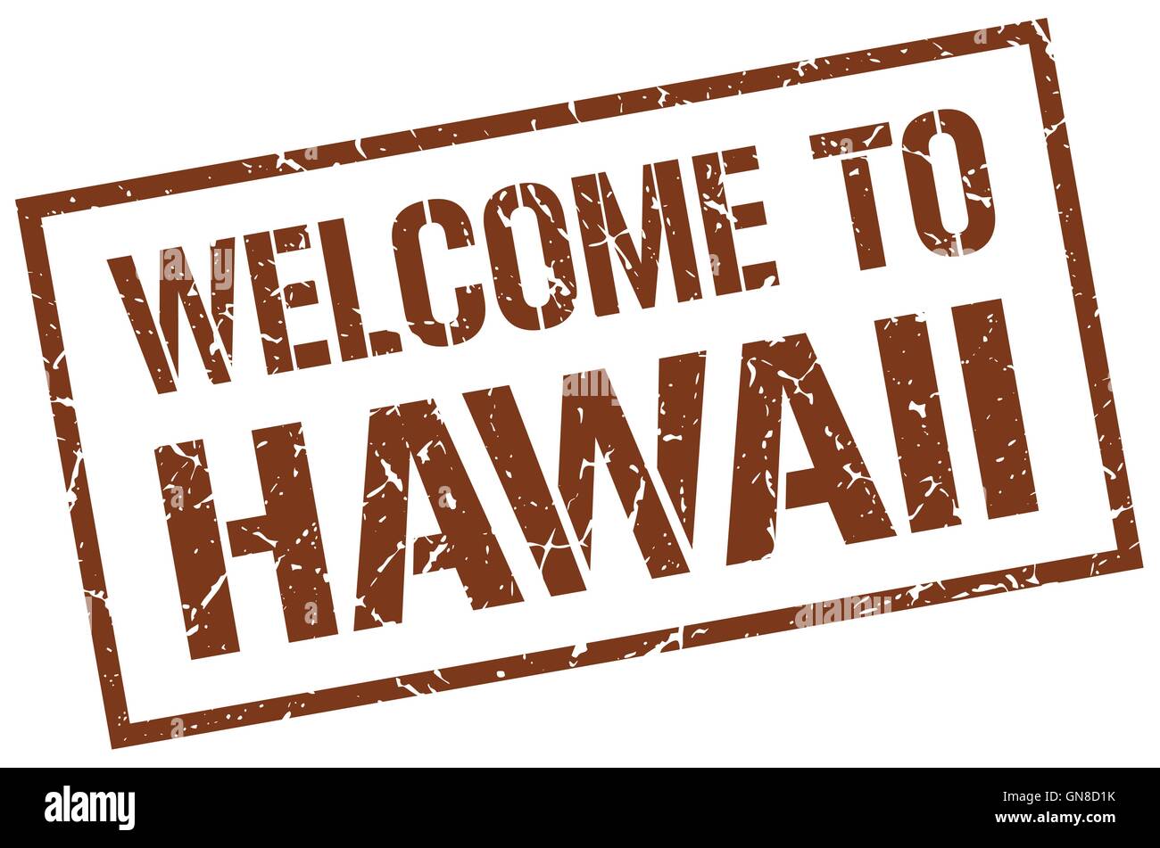 welcome to Hawaii stamp Stock Vector Image & Art - Alamy