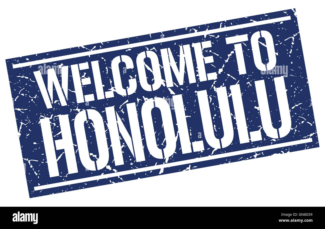 welcome to Honolulu stamp Stock Vector Image & Art - Alamy