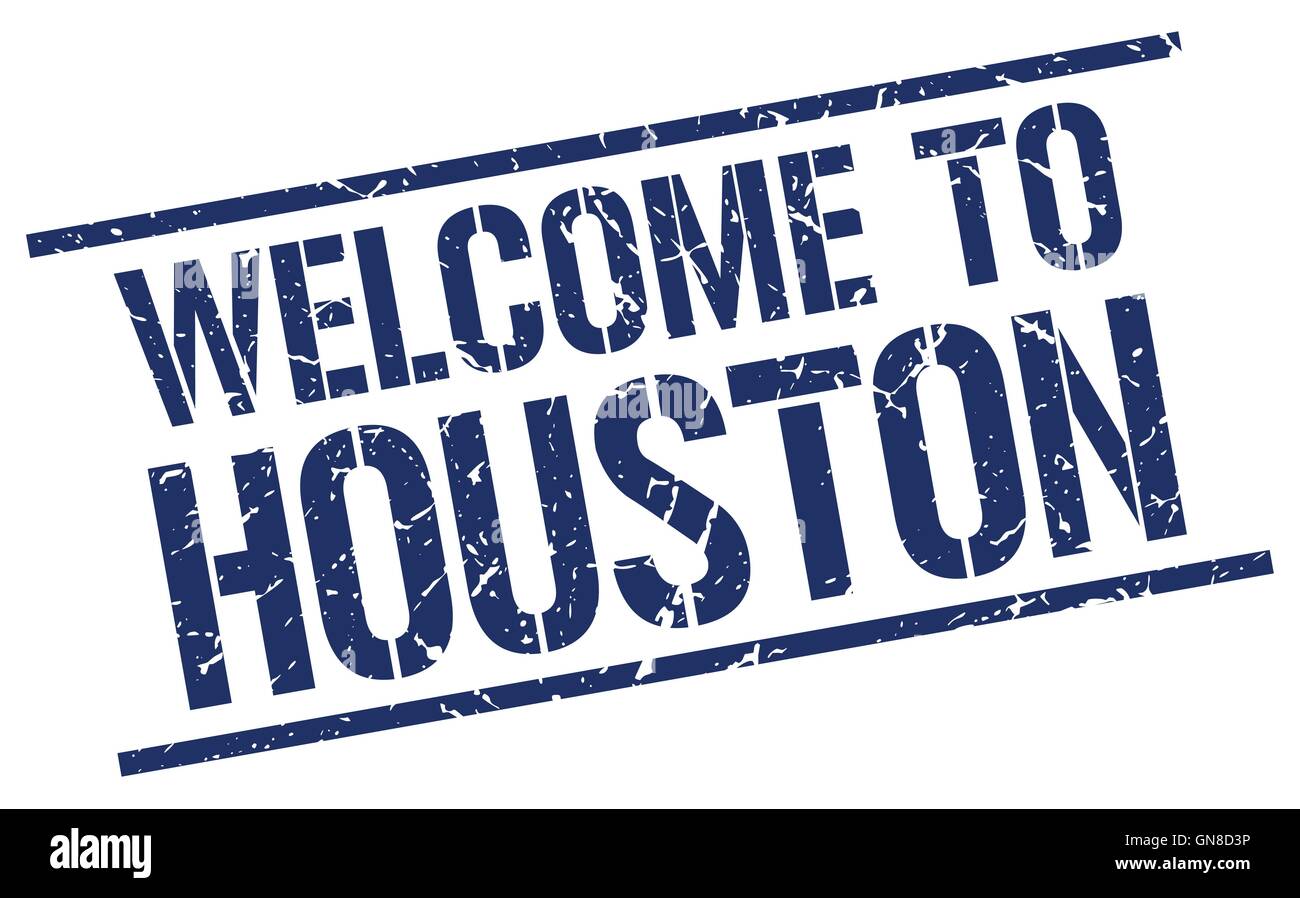 welcome to Houston stamp Stock Vector Image & Art - Alamy