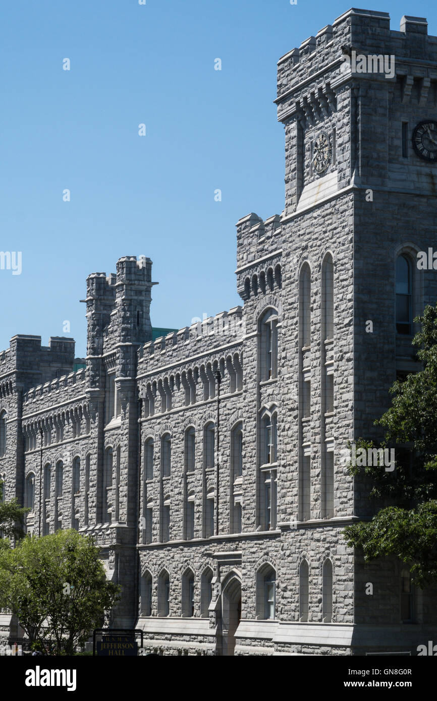 Pershing Barracks, United States Military Academy, West Point Stock ...