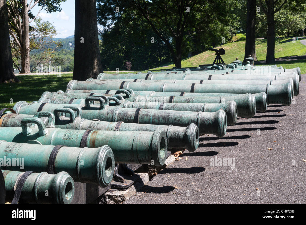 Cannons on Trophy Point, USMA, West Point, NY Stock Photo - Alamy