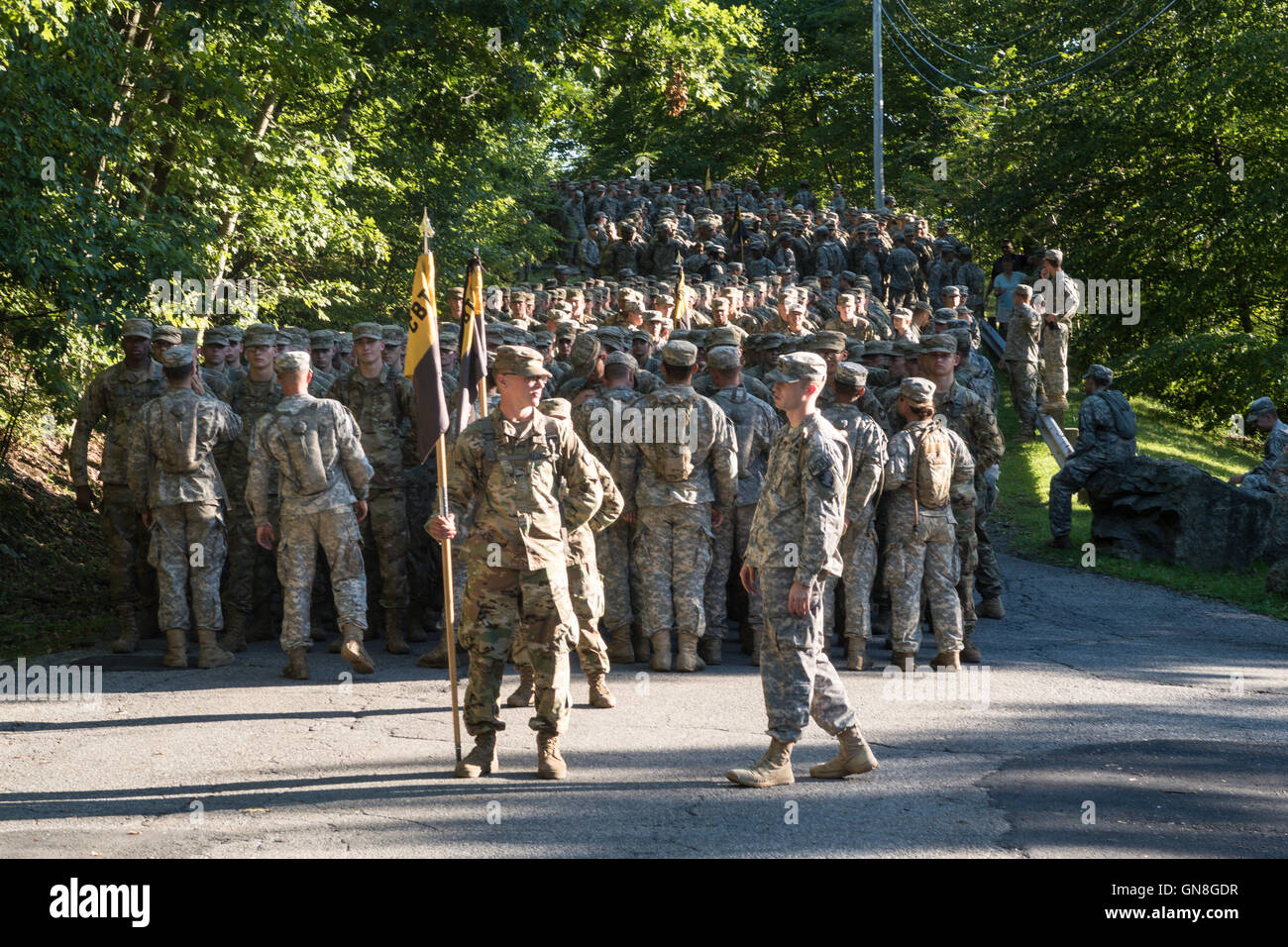Cadet Formation at Camp Buckner, United States Military Academy, West ...