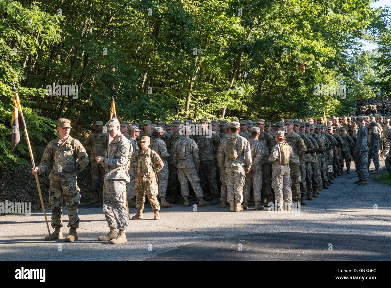 Cadet Formation at Camp Buckner, United States Military Academy, West ...