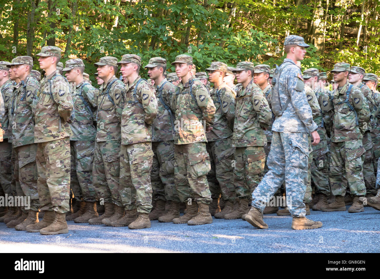 Cadet Formation at Camp Buckner, United States Military Academy, West ...