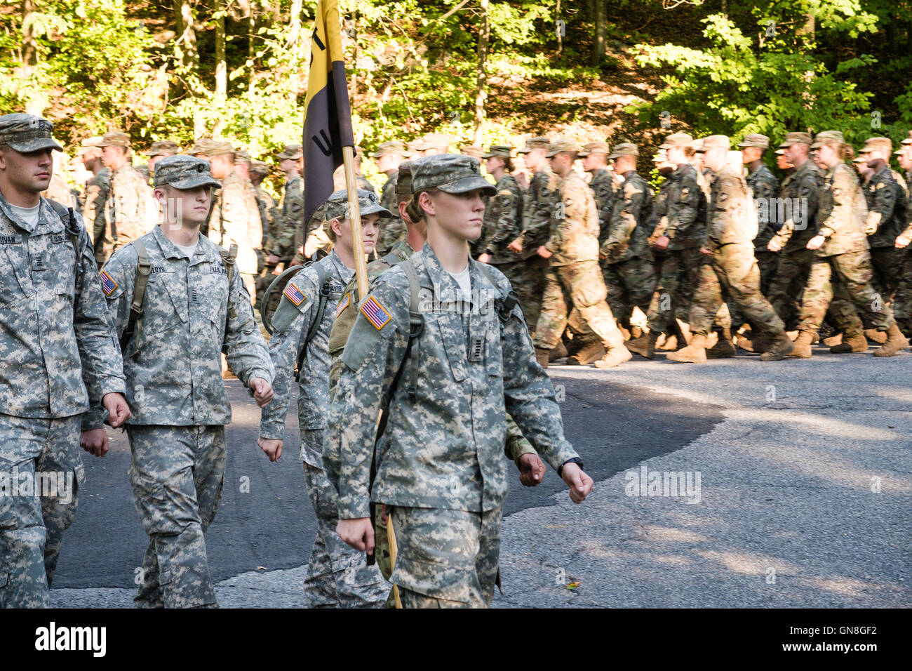 Cadet Formation at Camp Buckner, United States Military Academy, West ...