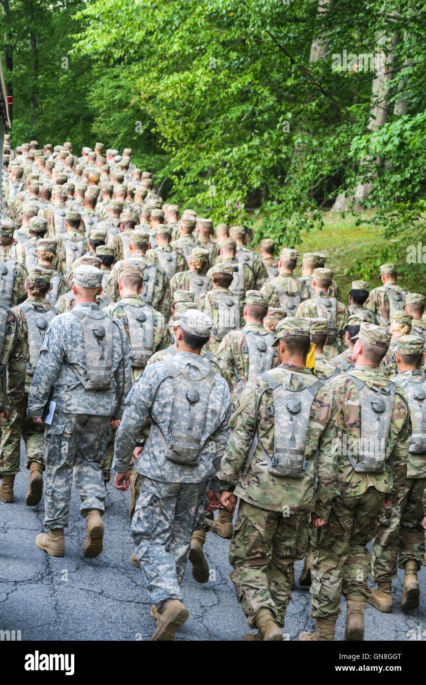 Cadet Formation at Camp Buckner, United States Military Academy, West ...