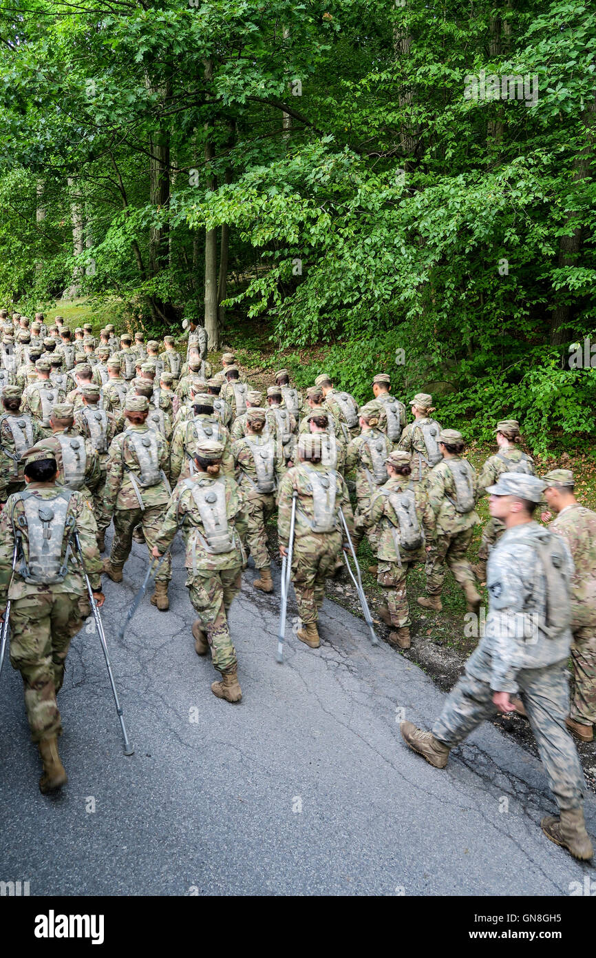 Cadet Formation at Camp Buckner, United States Military Academy, West ...