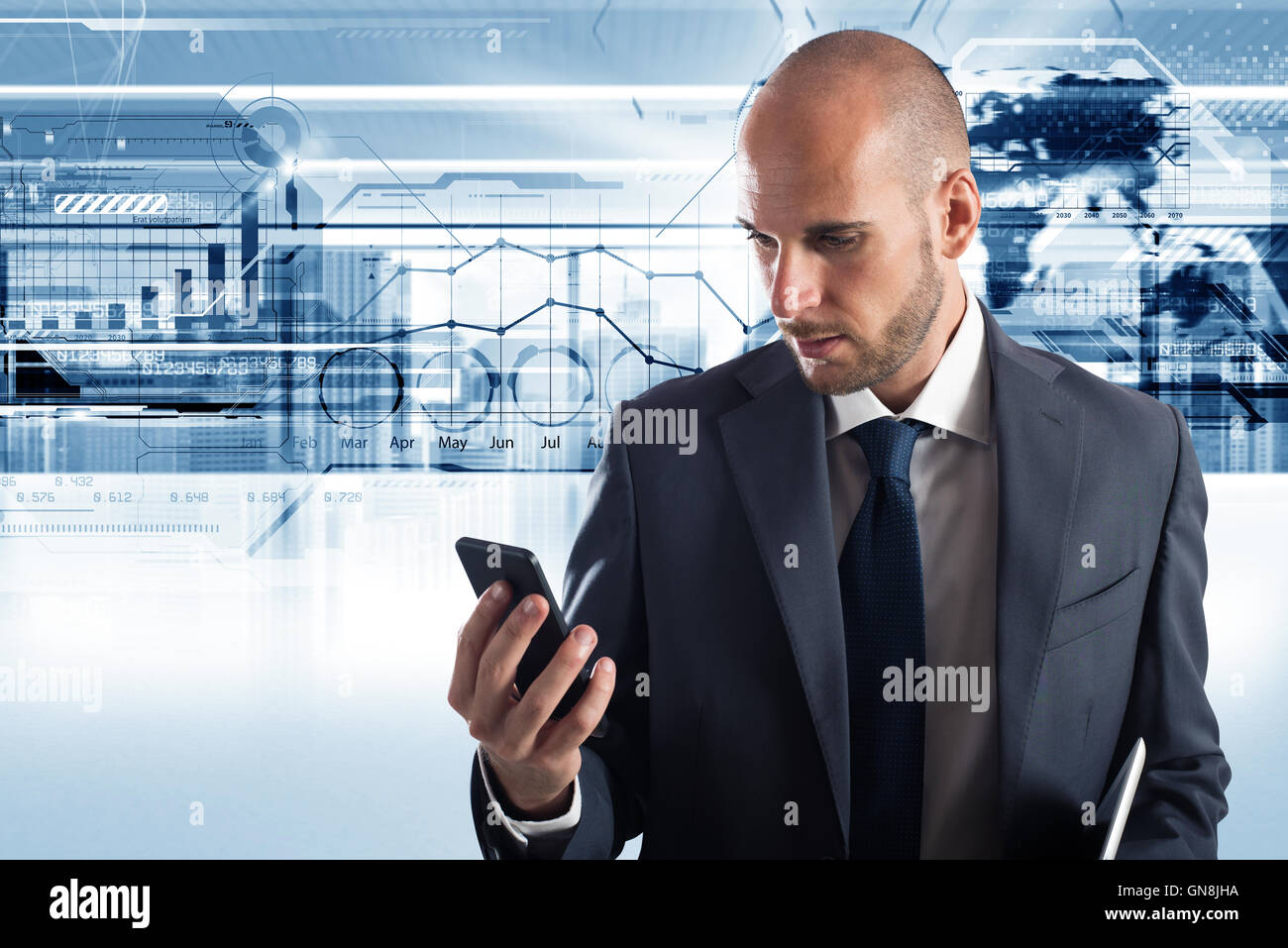 Communication business man hi-res stock photography and images - Alamy