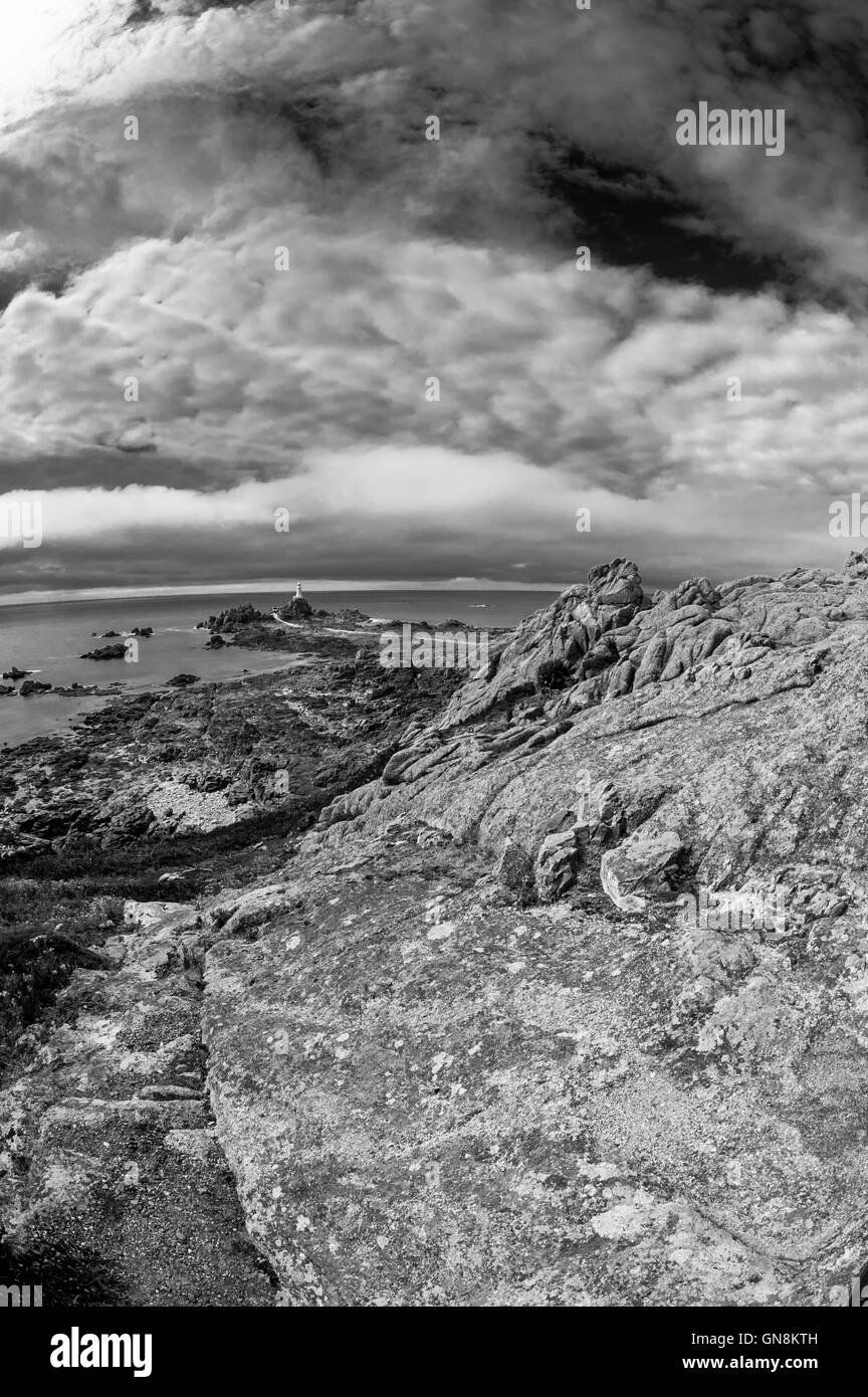 The lighthouse at La Corbière is the extreme south-western point of ...
