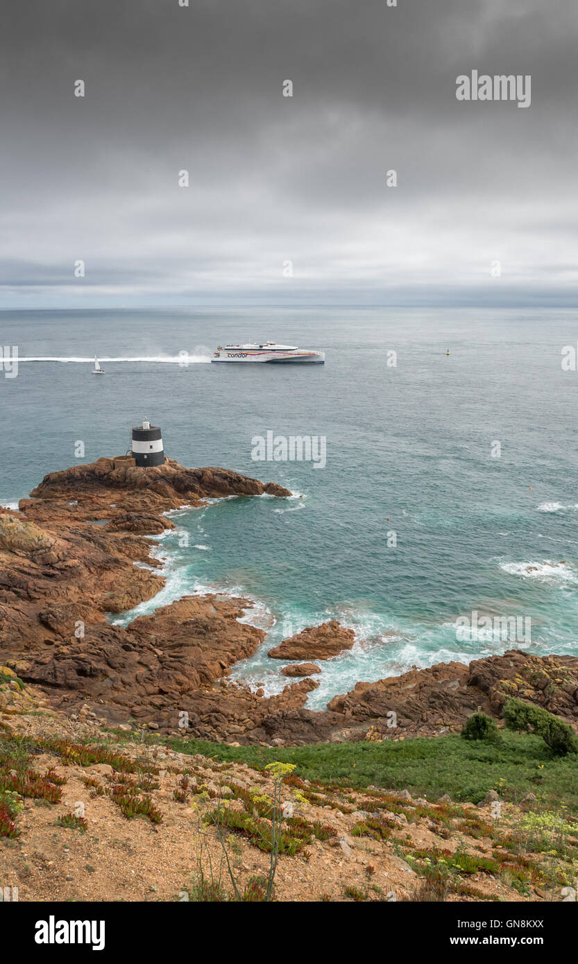 Condor's catamaran ferry the HSC Condor Liberation sails by the ...