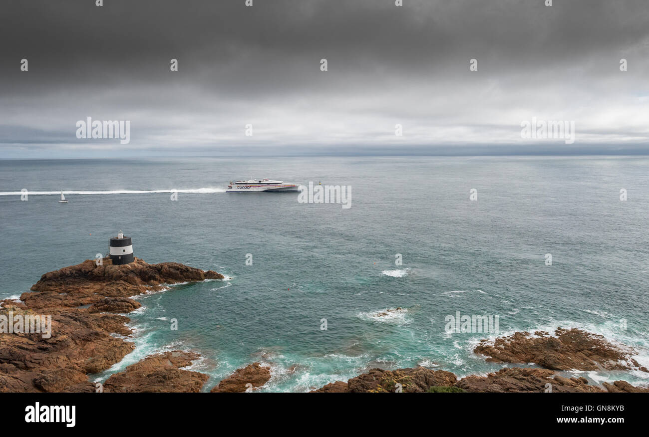 Condor's catamaran ferry the HSC Condor Liberation sails by the ...