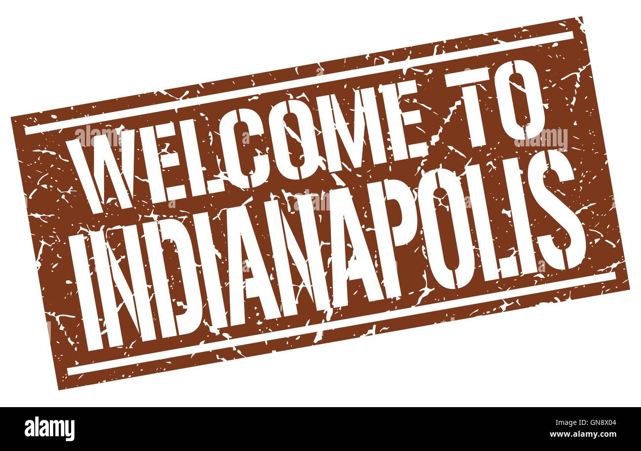 welcome to Indianapolis stamp Stock Vector Image & Art - Alamy