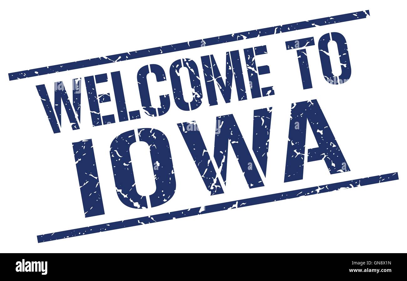 welcome to Iowa stamp Stock Vector Image & Art - Alamy