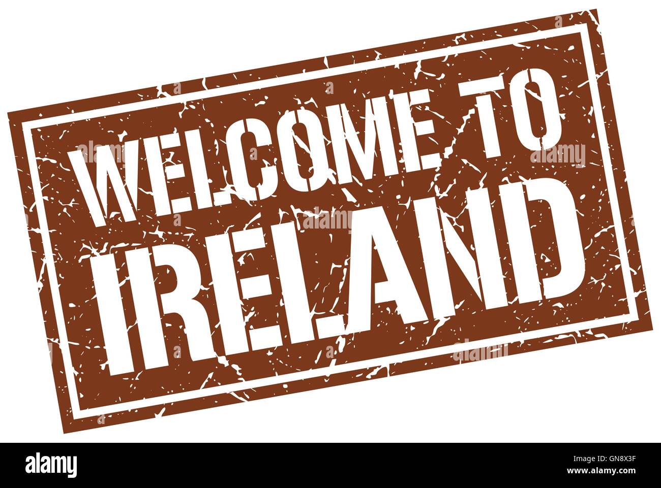 welcome to Ireland stamp Stock Vector Image & Art - Alamy