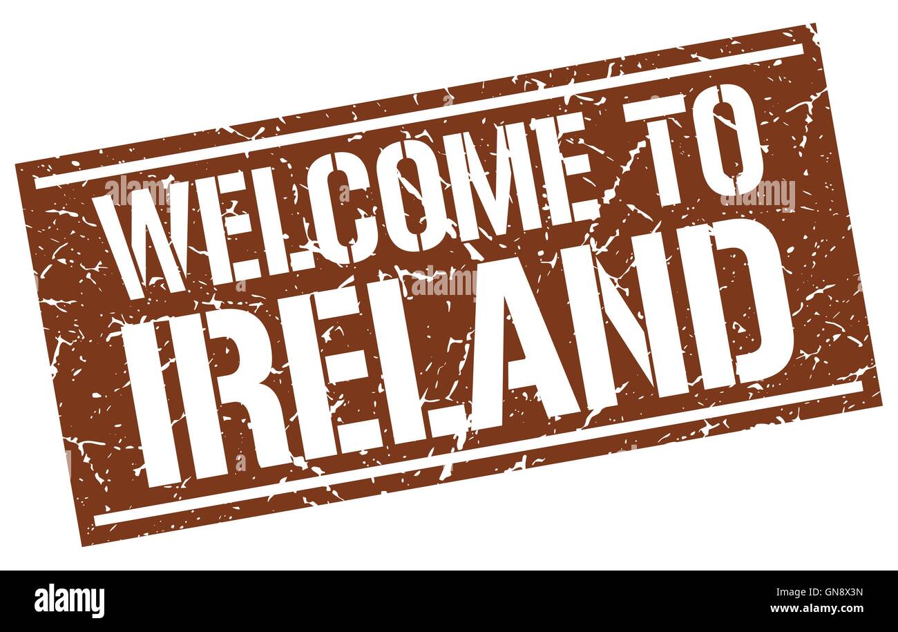 welcome to Ireland stamp Stock Vector Image & Art - Alamy