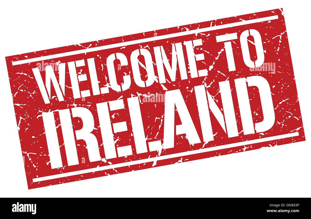 welcome to Ireland stamp Stock Vector Image & Art - Alamy