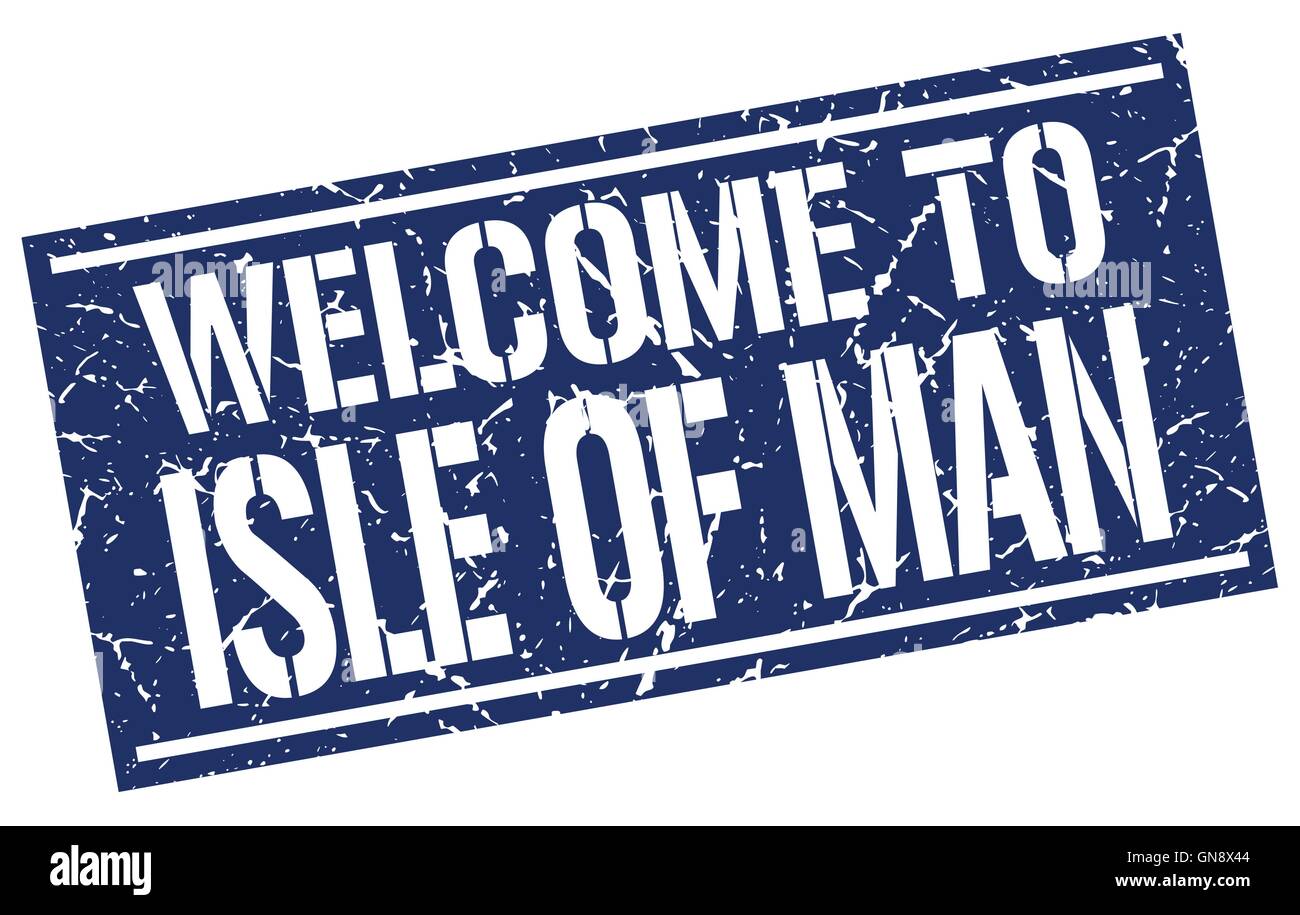 welcome to Isle Of Man stamp Stock Vector Image & Art - Alamy