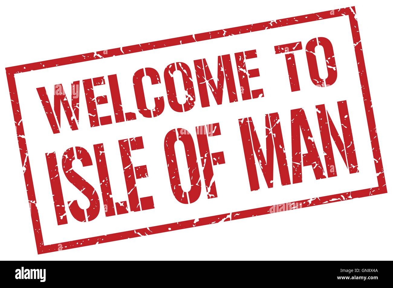 welcome to Isle Of Man stamp Stock Vector Image & Art - Alamy