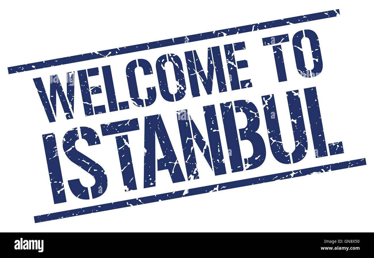 welcome to Istanbul stamp Stock Vector Image & Art - Alamy