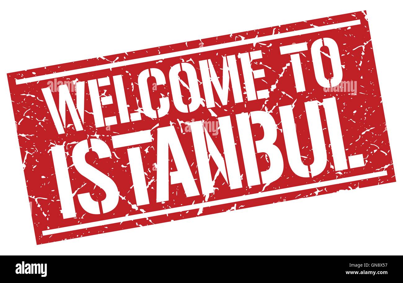 welcome to Istanbul stamp Stock Vector Image & Art - Alamy