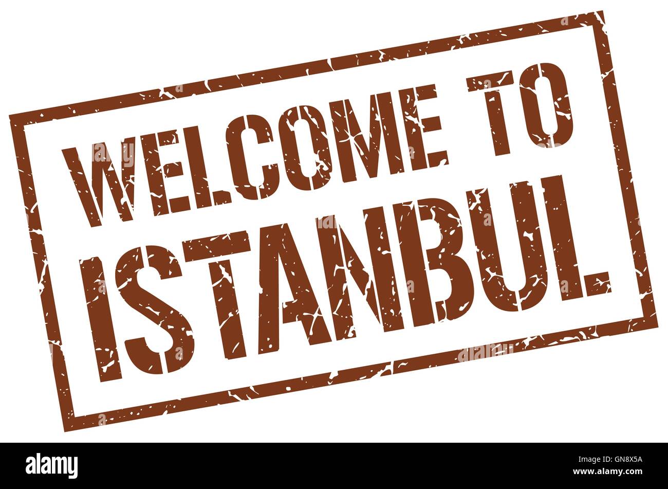 welcome to Istanbul stamp Stock Vector Image & Art - Alamy
