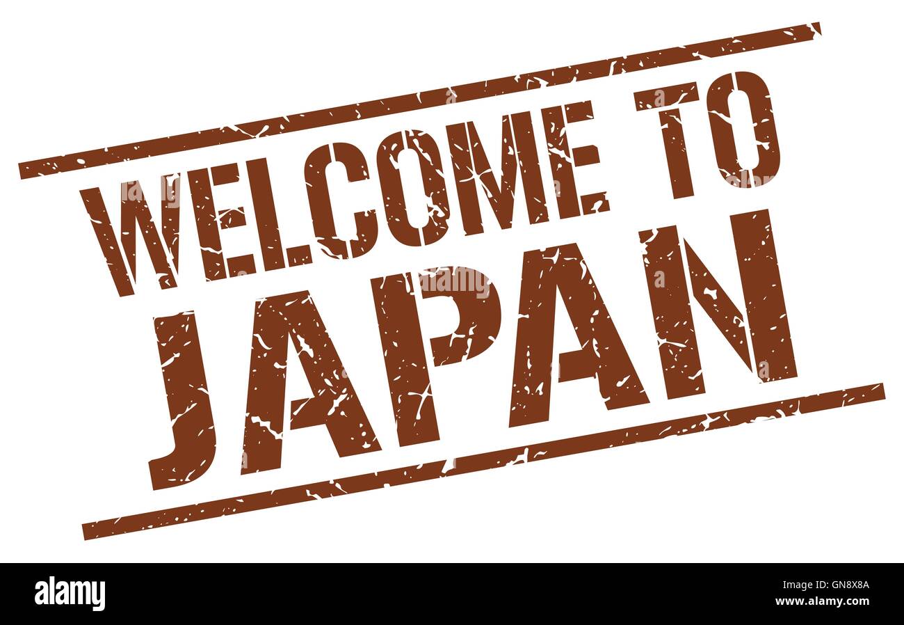 welcome to Japan stamp Stock Vector Image & Art - Alamy