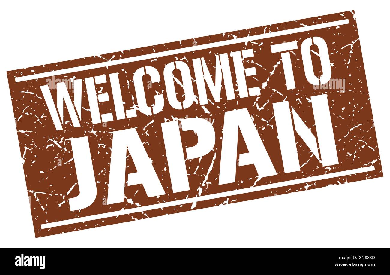 welcome to Japan stamp Stock Vector Image & Art - Alamy