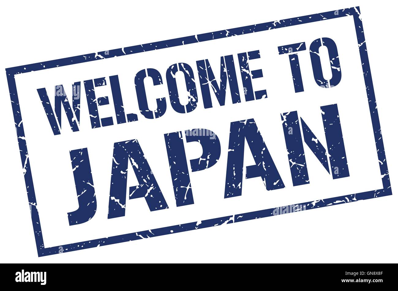 welcome to Japan stamp Stock Vector Image & Art - Alamy