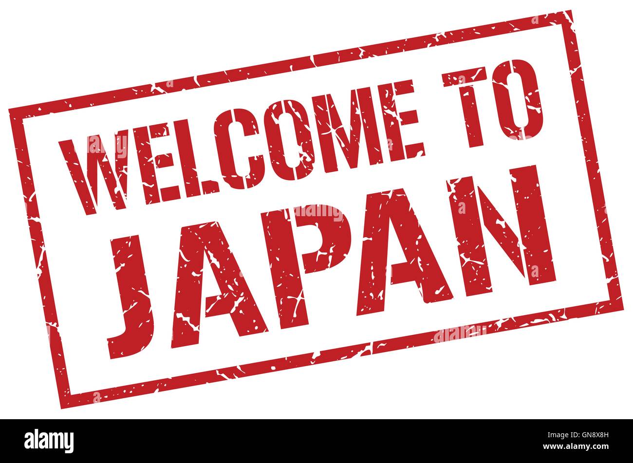welcome to Japan stamp Stock Vector Image & Art - Alamy