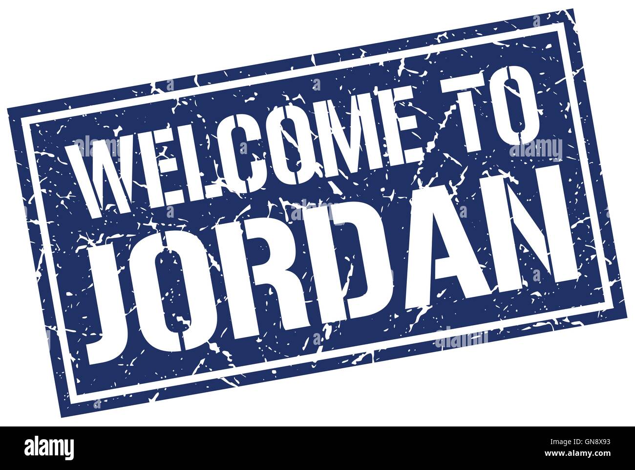 welcome to Jordan stamp Stock Vector Image & Art - Alamy