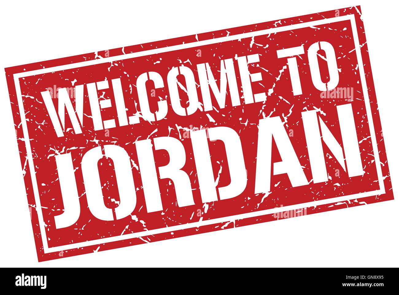 welcome to Jordan stamp Stock Vector Image & Art - Alamy