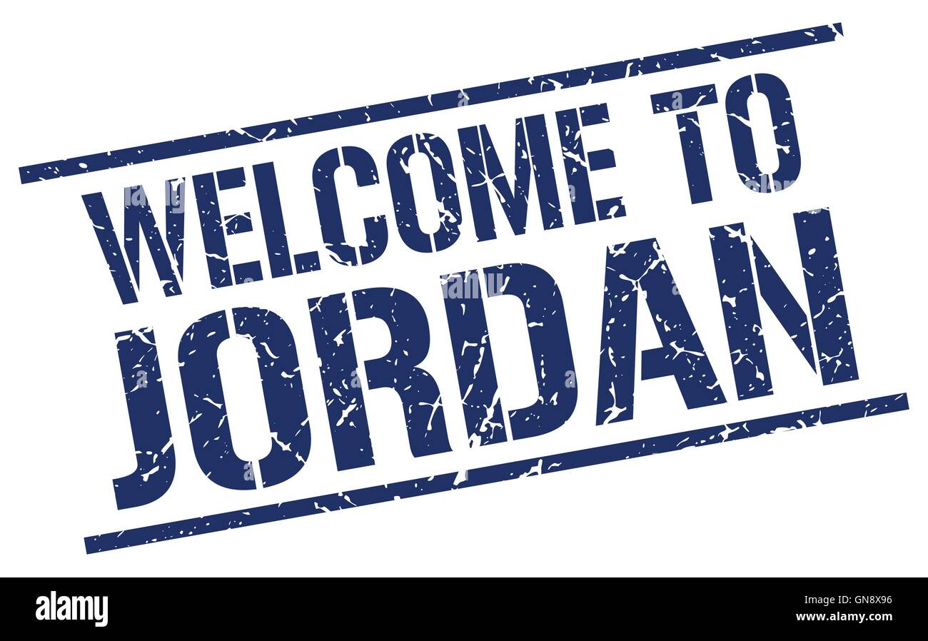 welcome to Jordan stamp Stock Vector Image & Art - Alamy