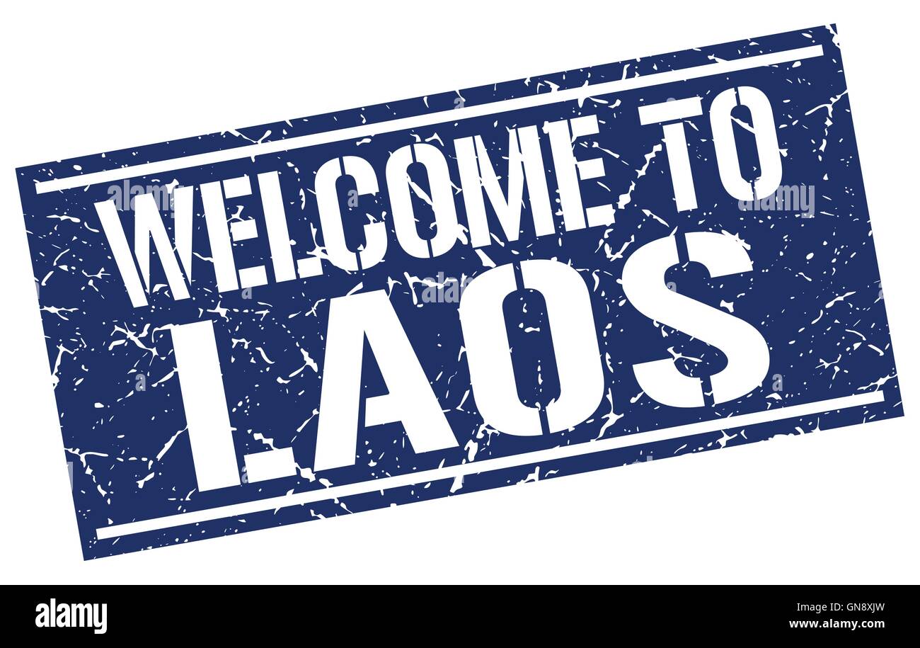 Welcome to laos Stock Vector Images - Alamy