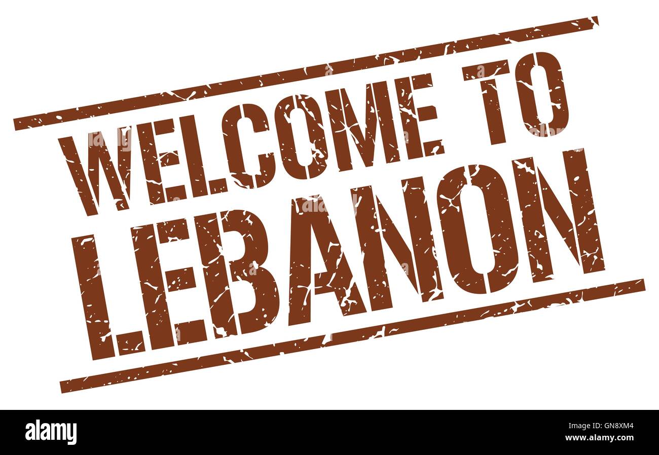 Welcome to lebanon Stock Vector Images - Alamy