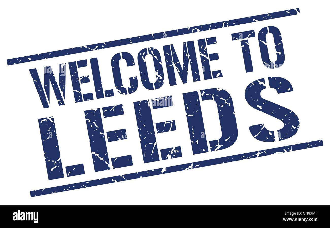 welcome to Leeds stamp Stock Vector Image & Art - Alamy