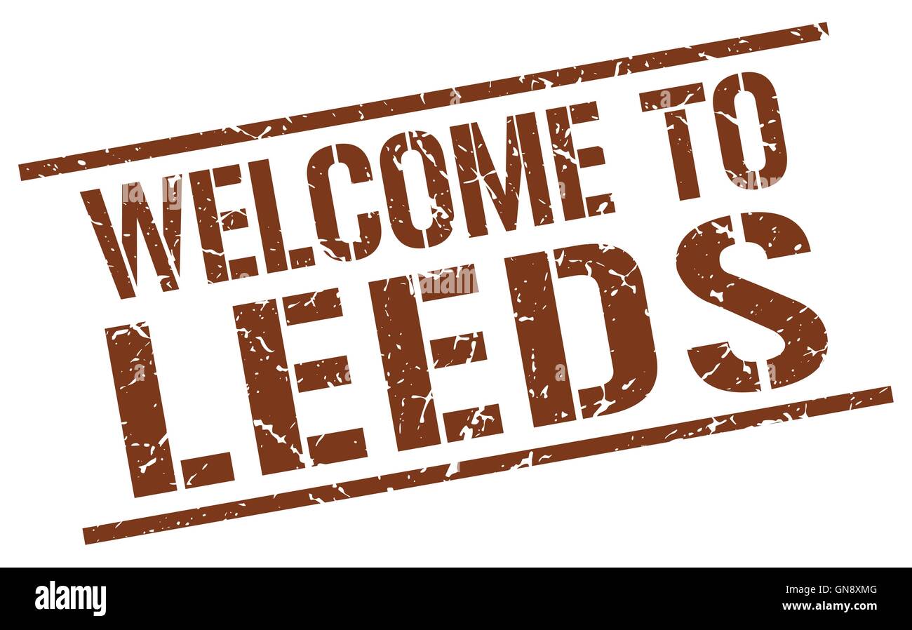 welcome to Leeds stamp Stock Vector Image & Art - Alamy