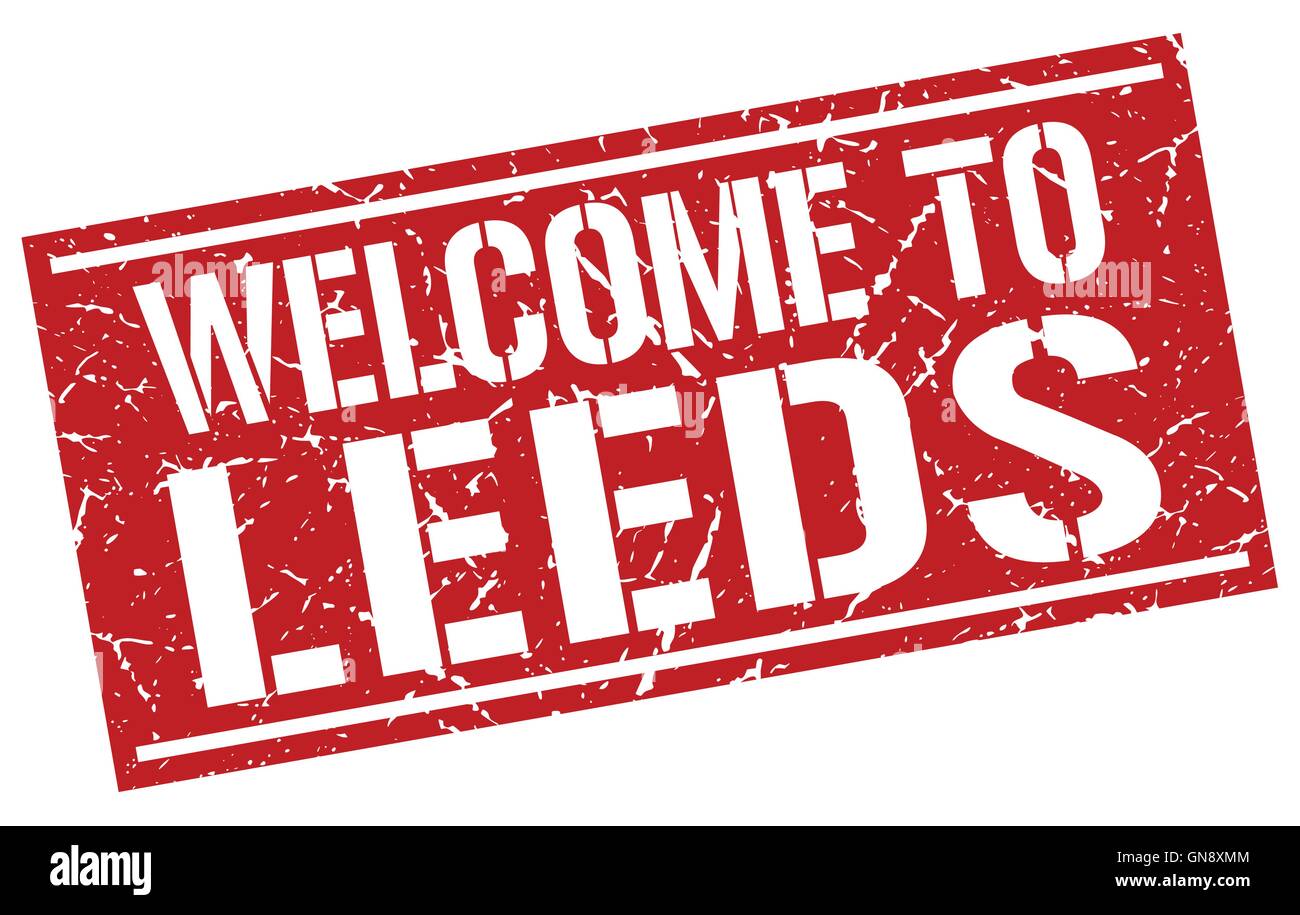 welcome to Leeds stamp Stock Vector Image & Art - Alamy