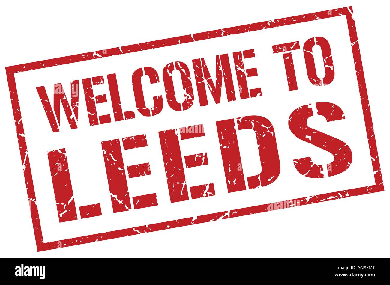 welcome to Leeds stamp Stock Vector Image & Art - Alamy