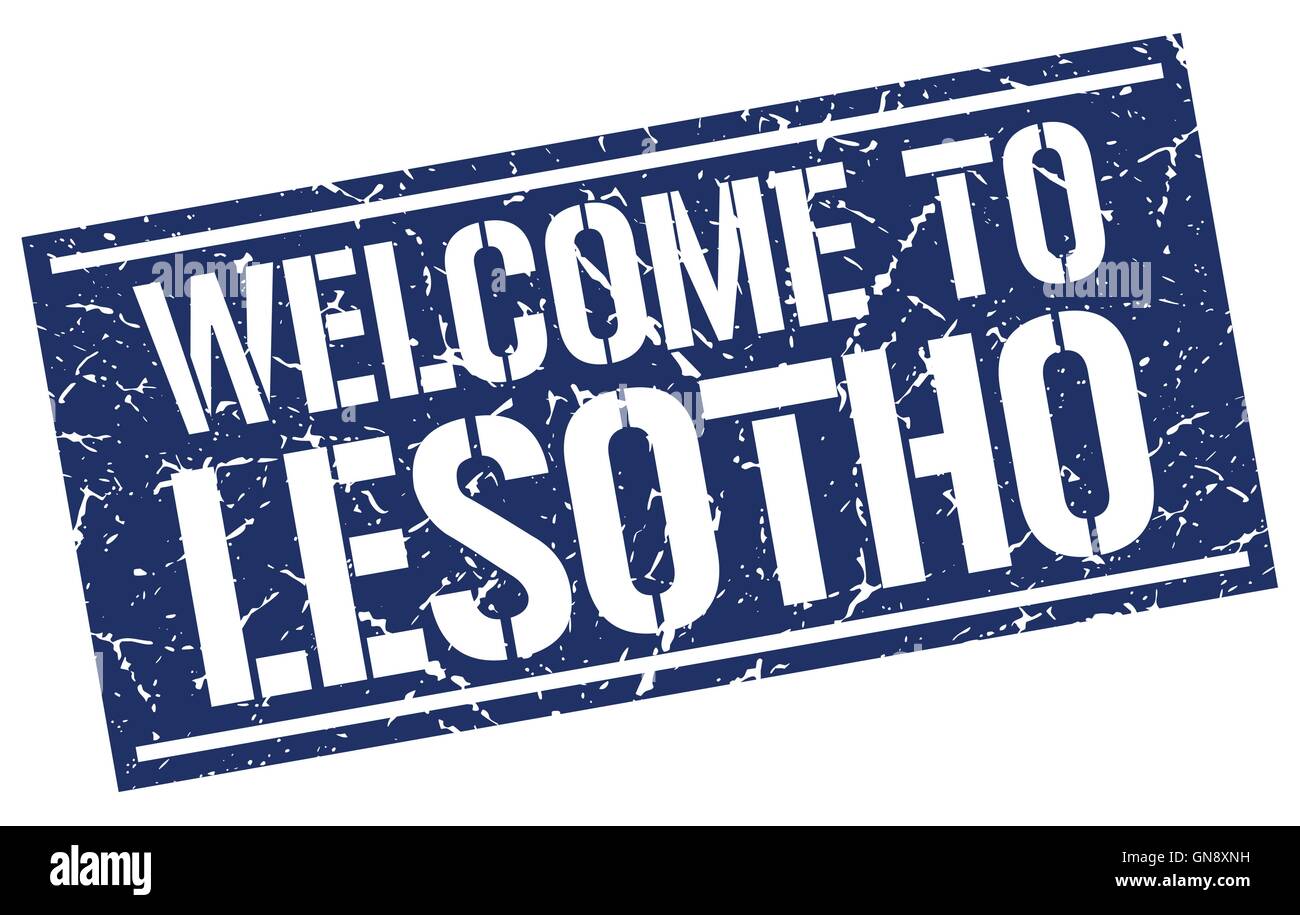 welcome to Lesotho stamp Stock Vector Image & Art - Alamy