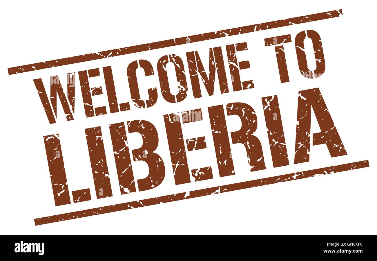 welcome to Liberia stamp Stock Vector Image & Art - Alamy
