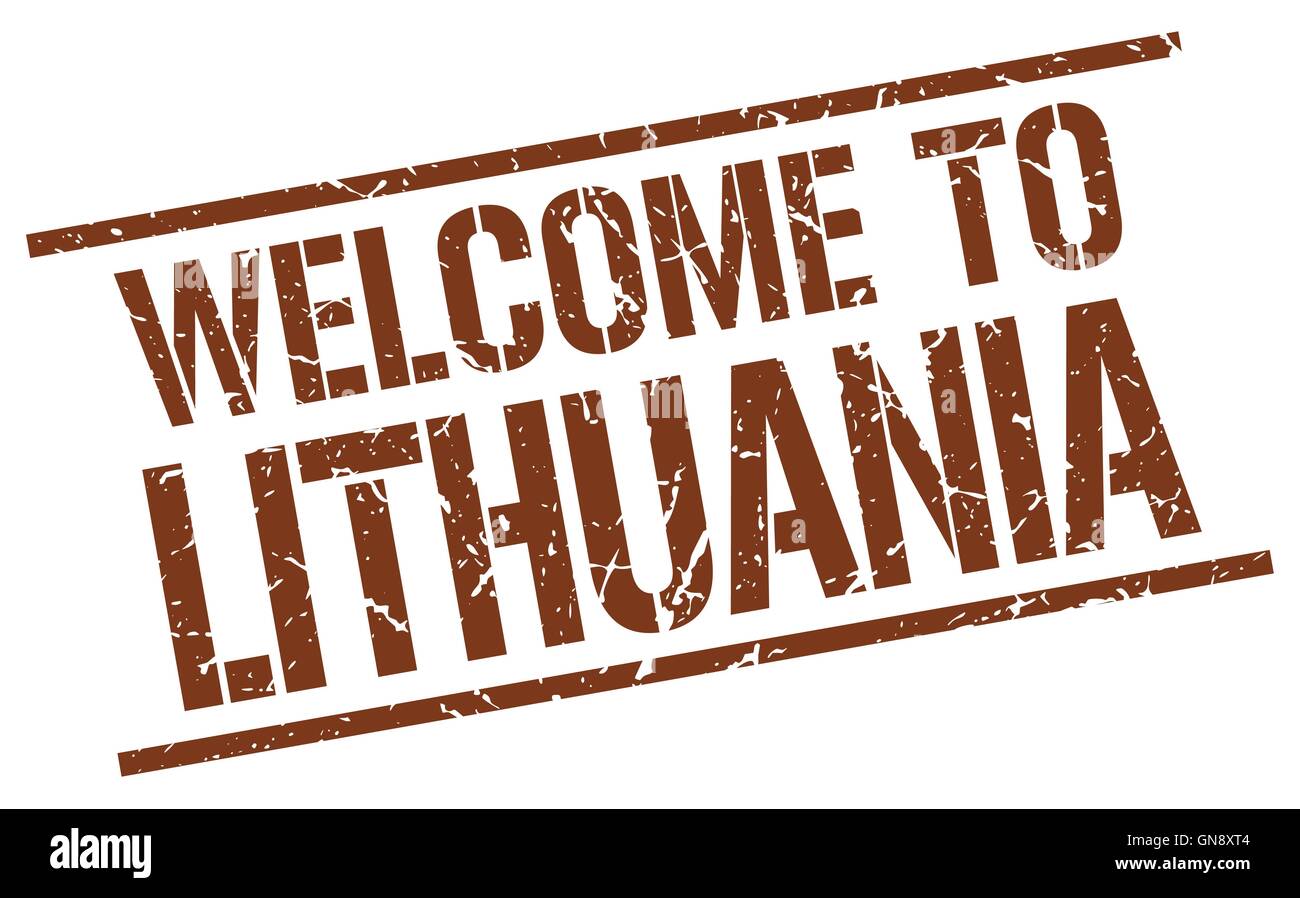 Welcome to lithuania Cut Out Stock Images & Pictures - Alamy