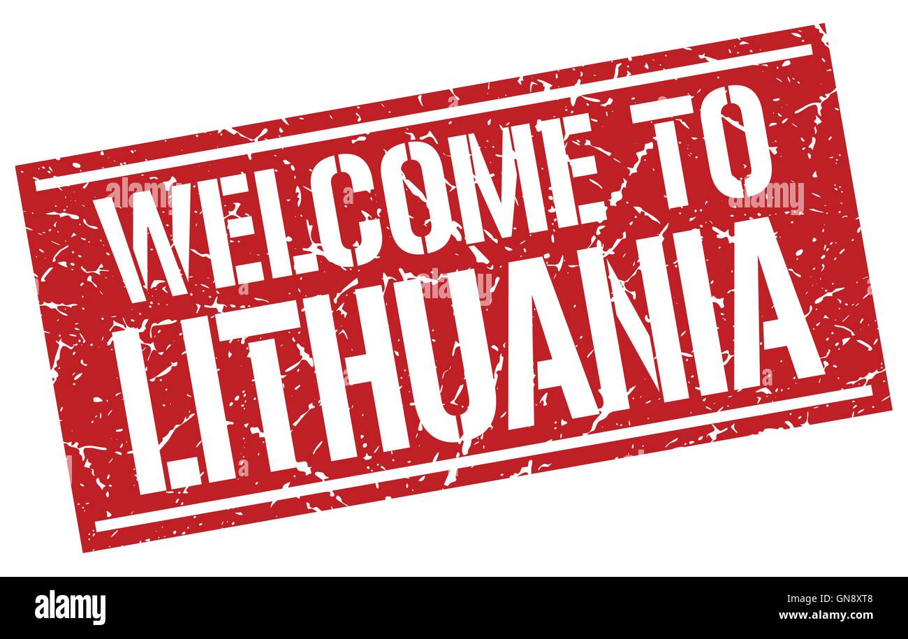 Welcome to lithuania Cut Out Stock Images & Pictures - Alamy