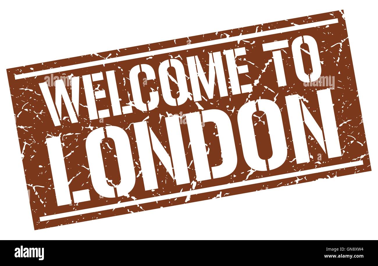 welcome to London stamp Stock Vector Image & Art - Alamy