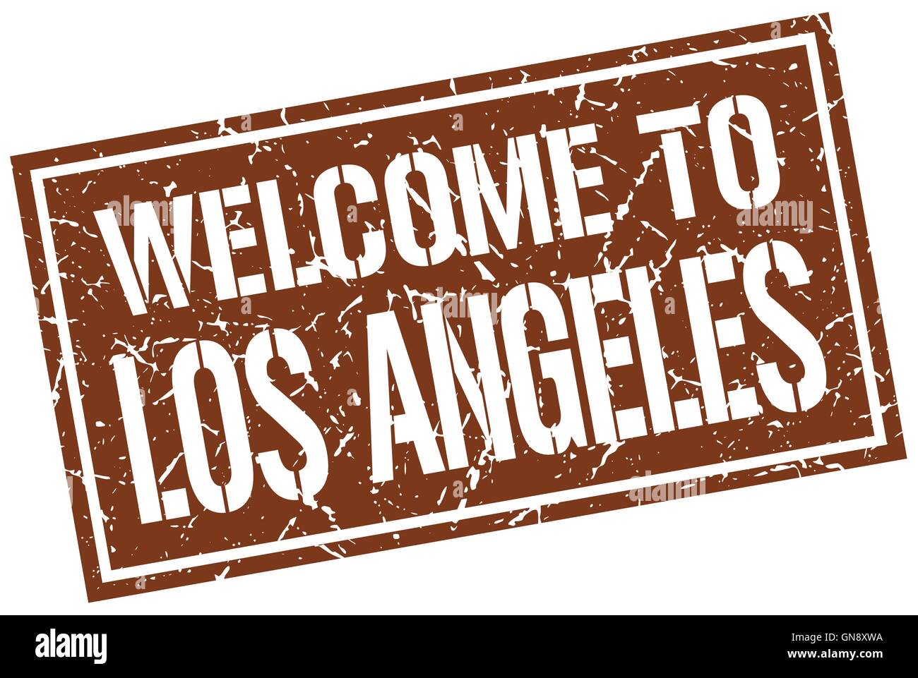 welcome to Los Angeles stamp Stock Vector Image & Art - Alamy
